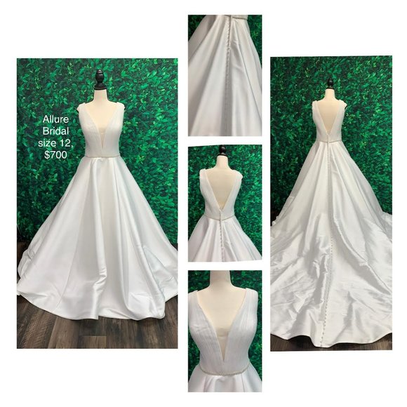 Allure Bridals | Dresses | Nwt Allure Bridals Platinum Ivory Wedding ...